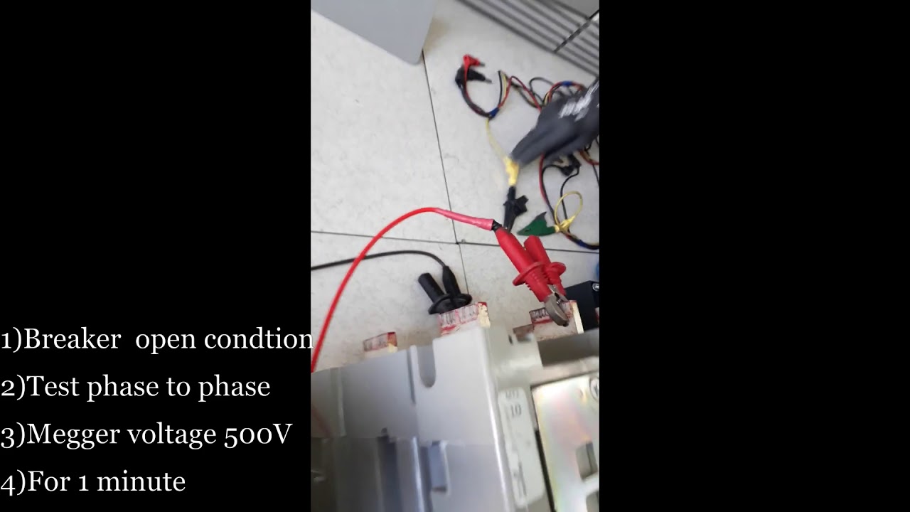 MasterPact Breaker Insulation Test With Megger MIT520 - YouTube