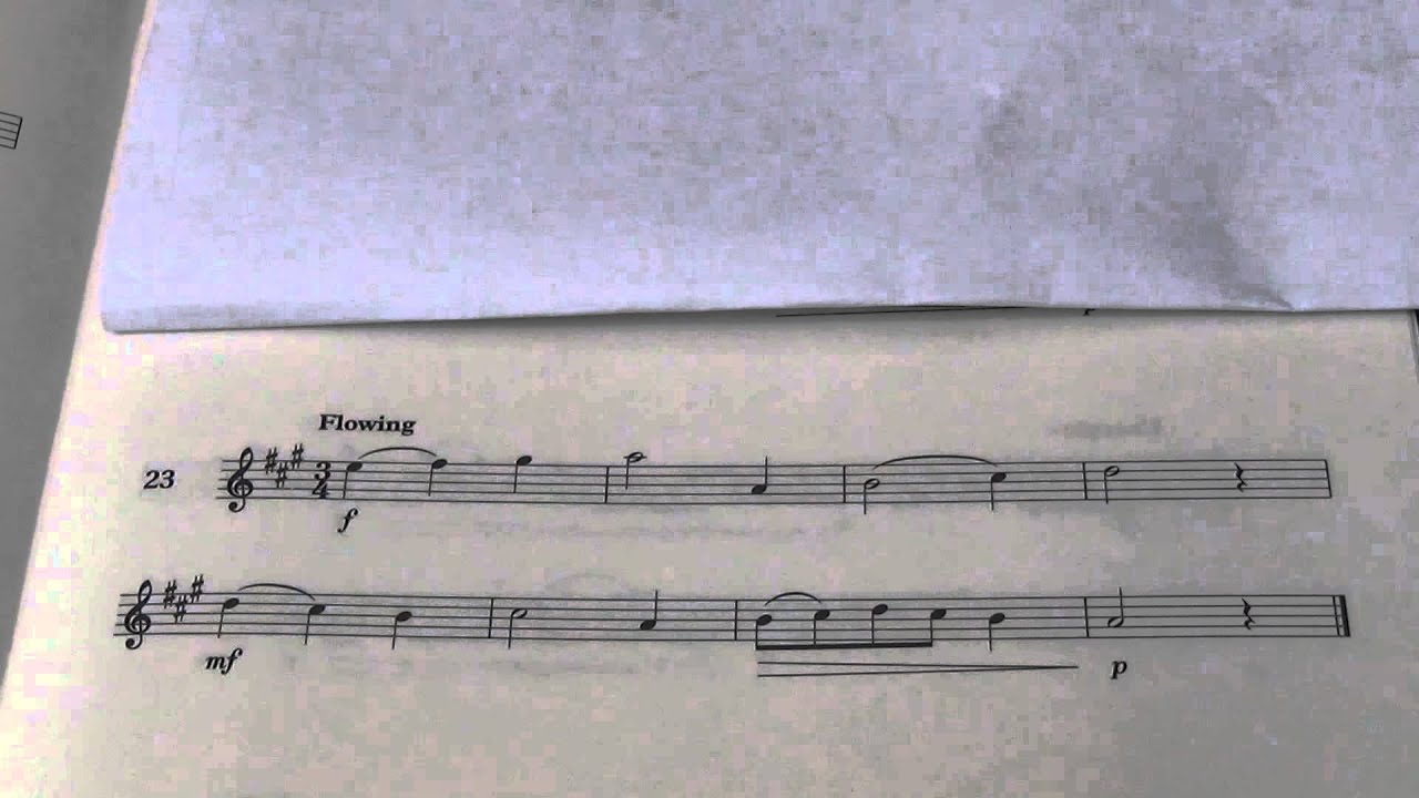 Violin Grade 2 Sight Reading No 23 Flowing - YouTube