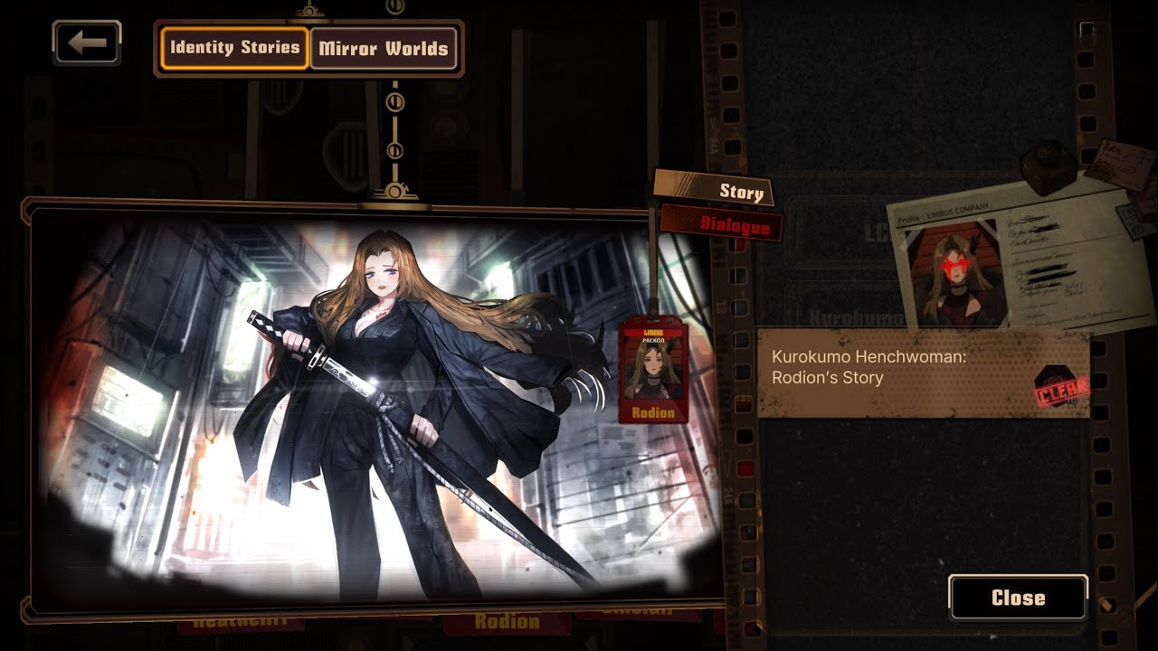 Limbus Company Identity Story - Kurokumo Henchwoman: Rodion’s Story ...