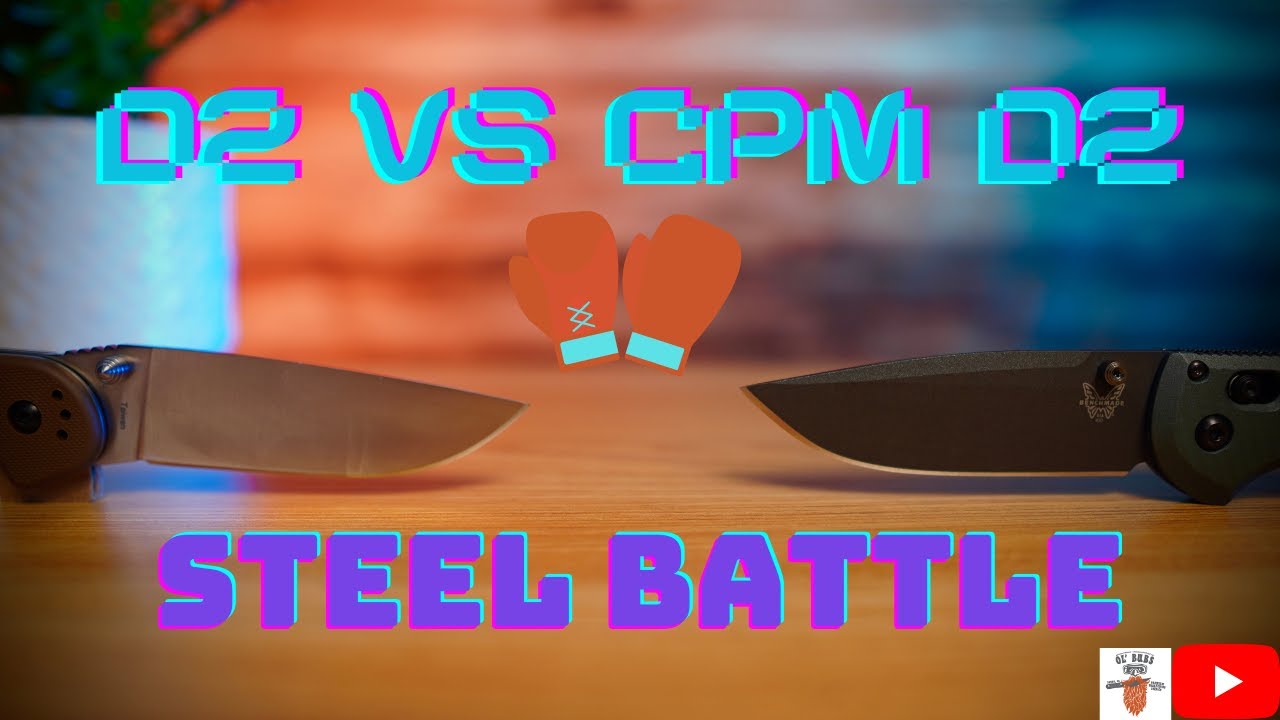CPM D2 VS D2 Knife Steel Battle - YouTube