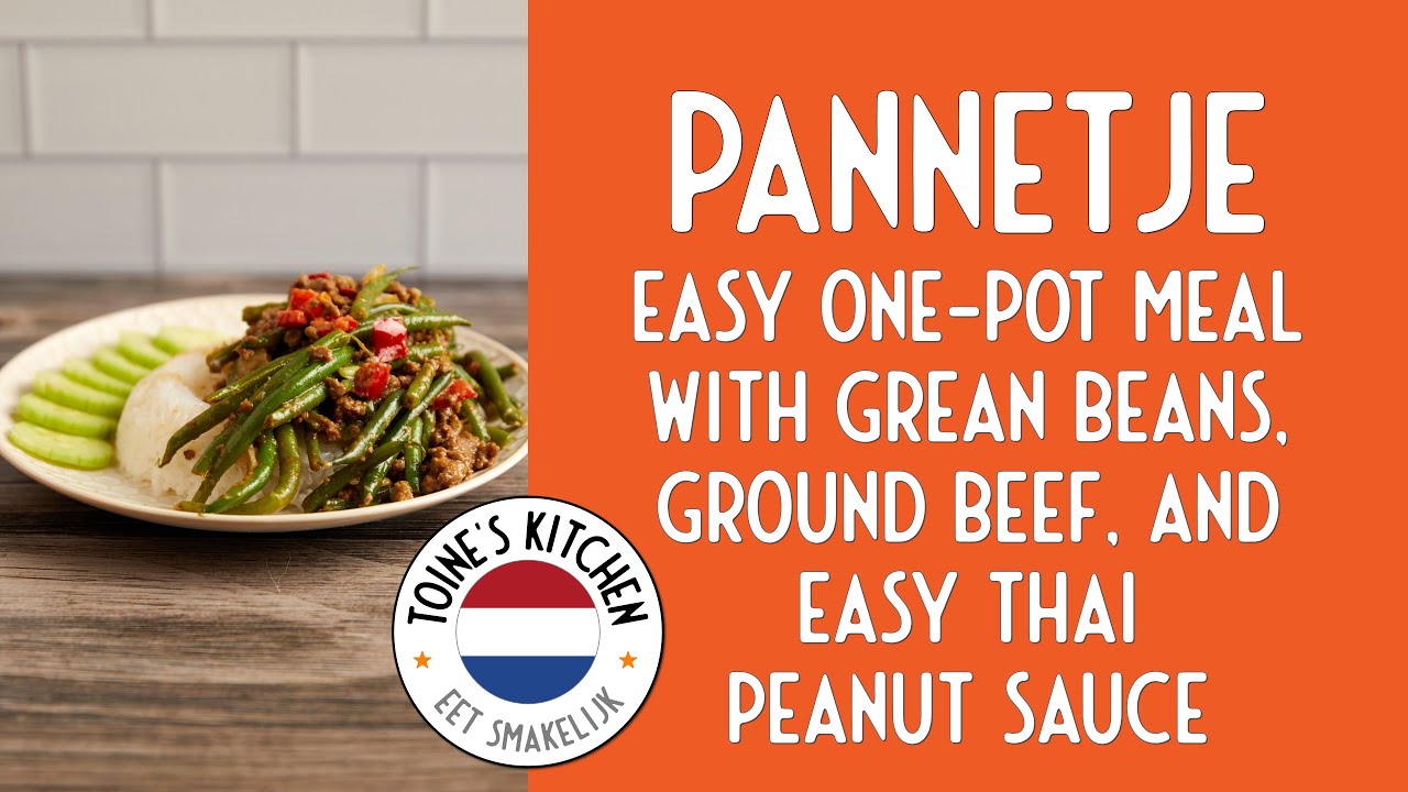 How to Make Pannetje: Easy One-Pot Meal with Ground Beef/Green Beans ...