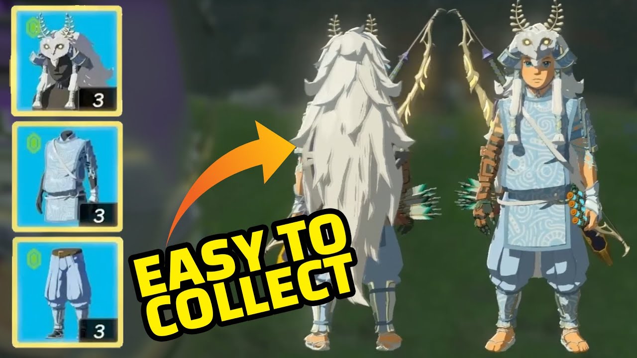 How to get All Mystic Armor Set Outfits Location in Zelda Tears of the ...