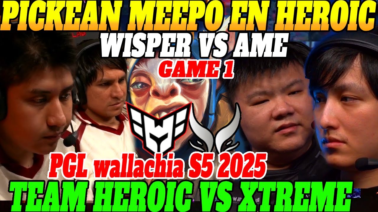 😲Pickean MEEPO en HEROIC, Serie de ELIMINACIÓN, PGL wallachia S5😲| Game ...