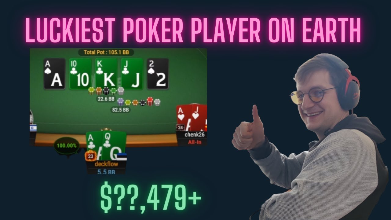 Luckiest poker player on planet earth - Twitch Poker Highlights - YouTube