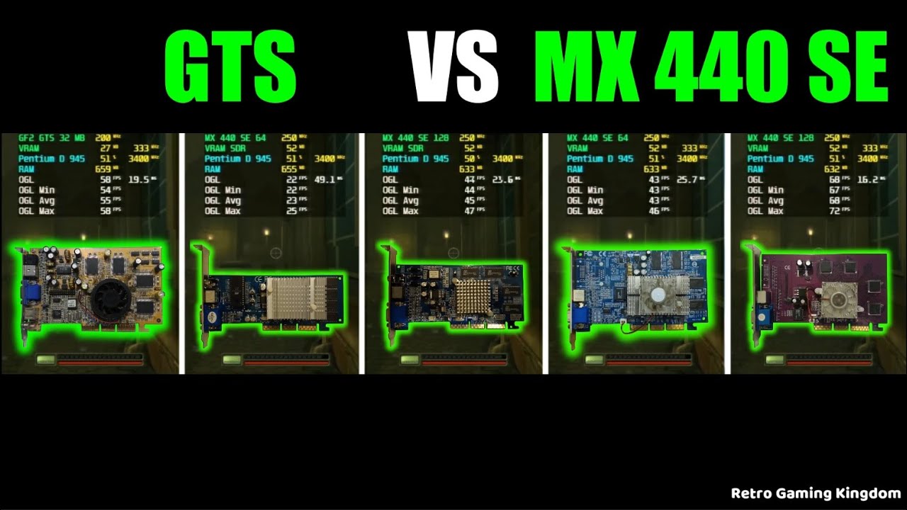 GeForce2 GTS vs GeForce4 MX 440 SE Test In 10 Games (Capture Card ...