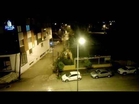 Gece Yağan Yağmur Görüntüleri