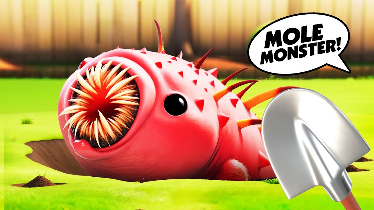 There's MOLE MONSTERS Under Ground! - Digging the Deepest HOLE! - YouTube