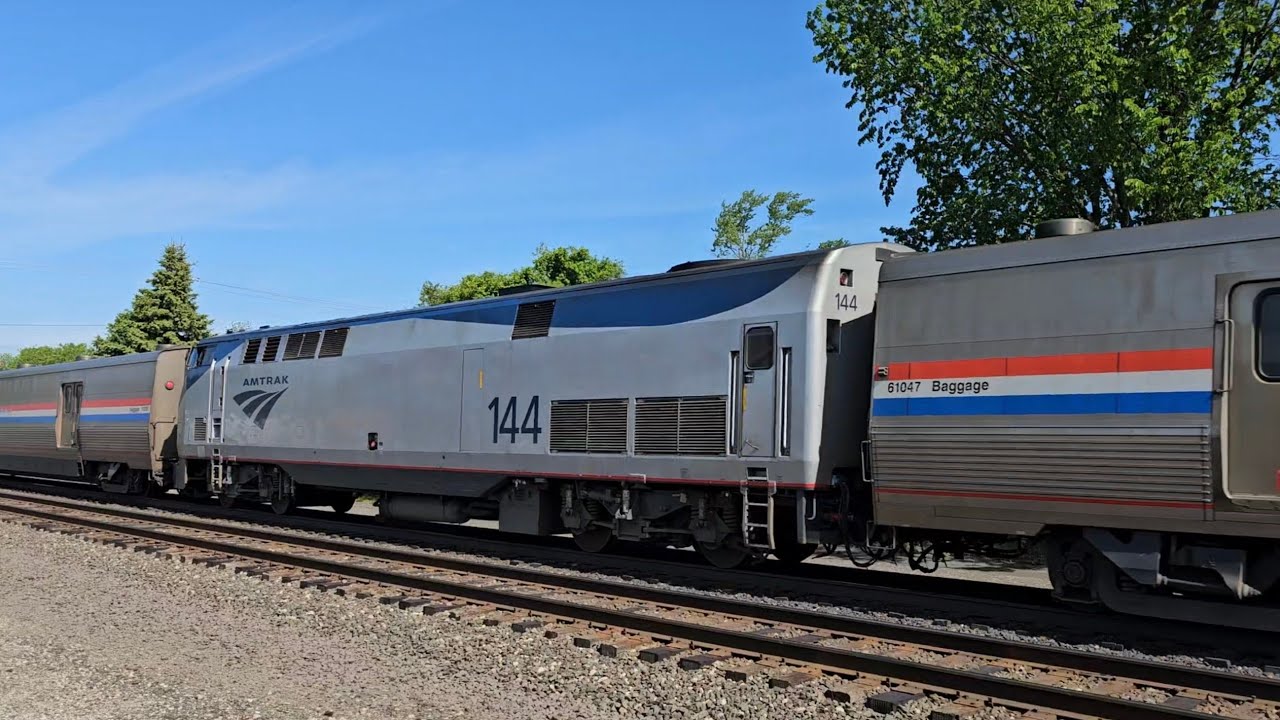 Amtrak train #49 towing train #29!! Yes, Again!! Lake Shore Limited assisting the Capitol ...