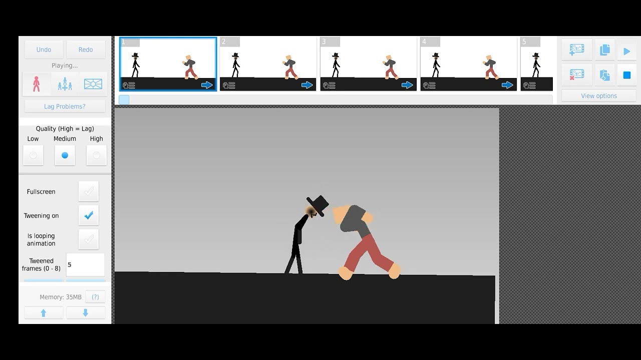 black hat vs cube head and stickfigure - YouTube