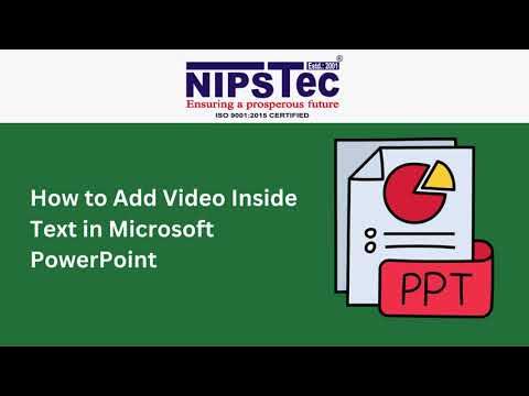 How to Add Video Inside Text in Microsoft PowerPoint #PowerPointTips # ...