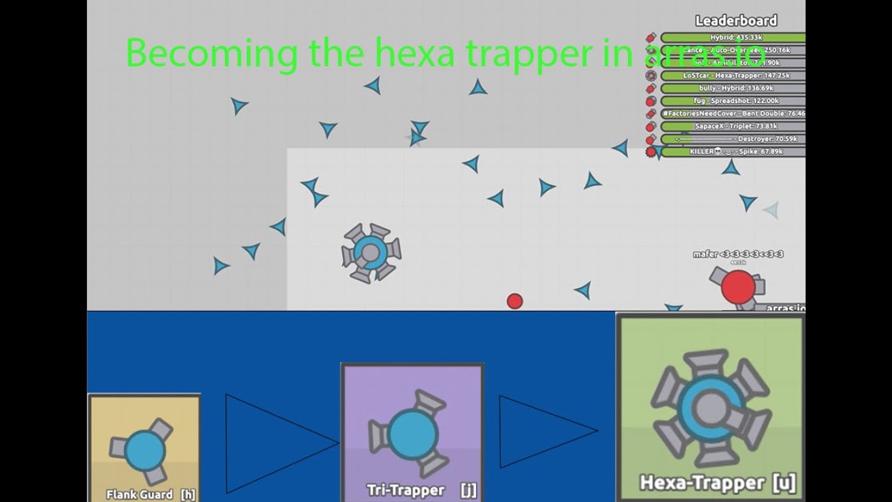Becoming the best hexa trapper user defender in all of arras.io - YouTube