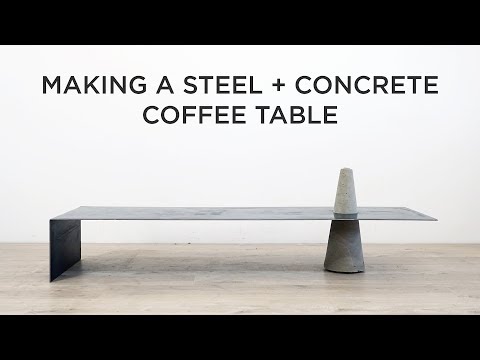 Making a Steel and Concrete Coffee Table