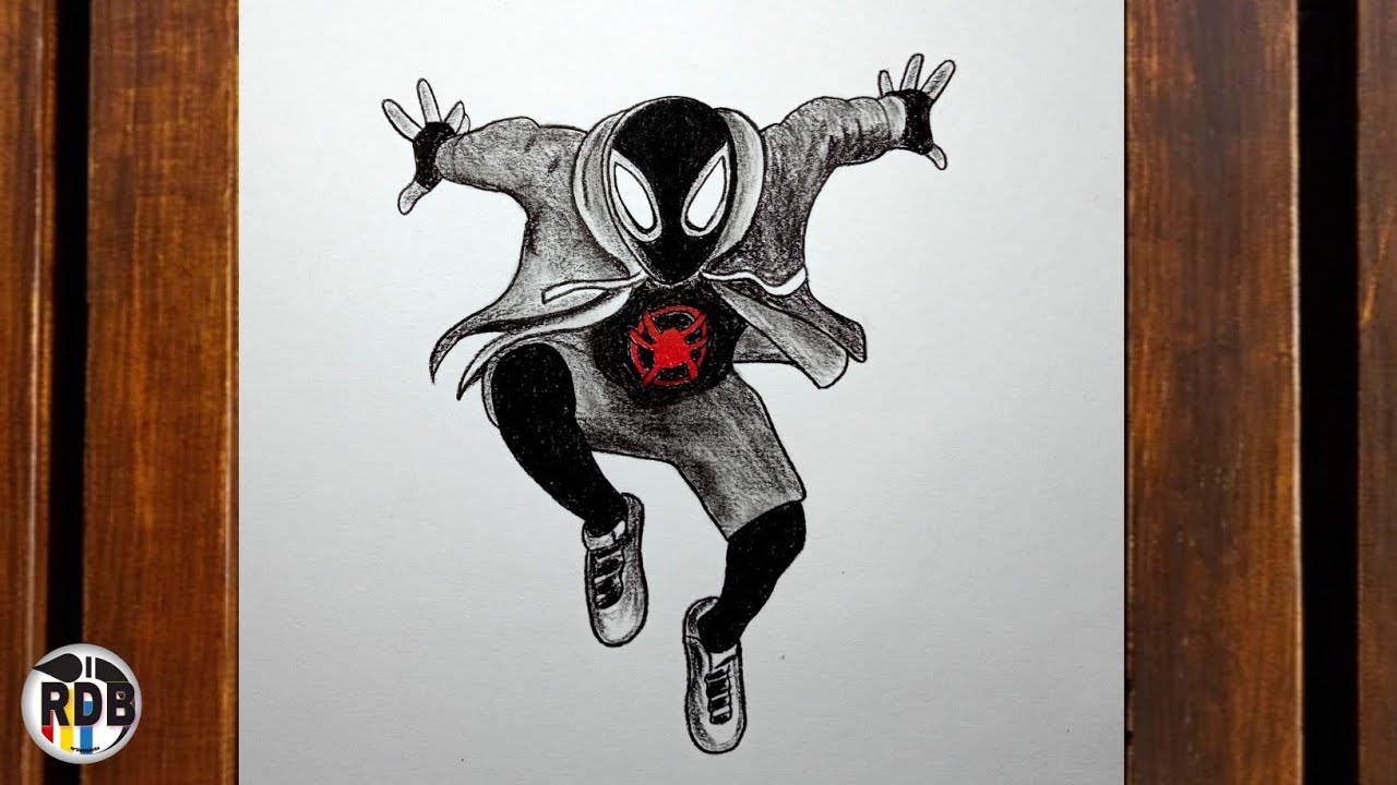 How to Draw MILES MORALES | Drawing Tutorial ||step by step (2024 ...