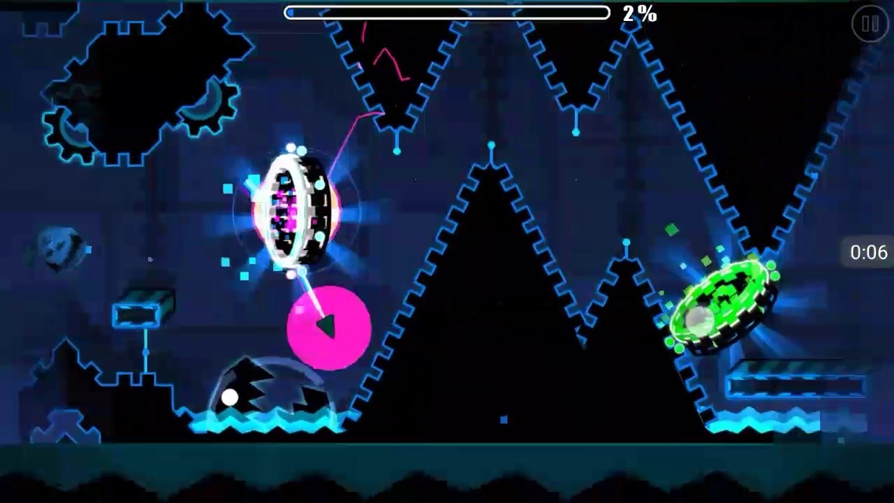 Having fun with geometry dash swag/mlg texture pack - YouTube