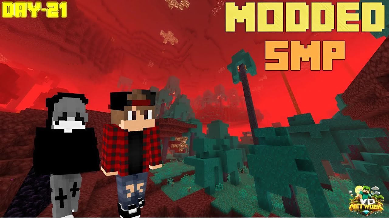 IRL - Exploring Nether In Modded SMP Day21 #shorts #shortsfeed #trend - YouTube
