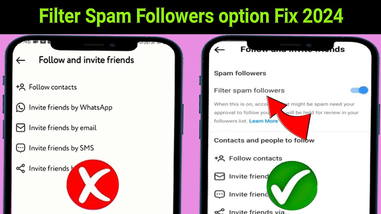 filter spam followers option not showing on instagram | |instagram ...