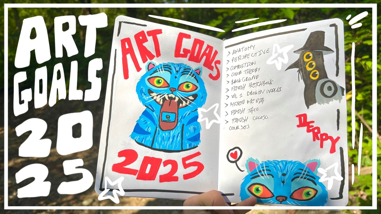 2025 Art Goals (Even though it's July) 😅 | Sketchbook Session - YouTube