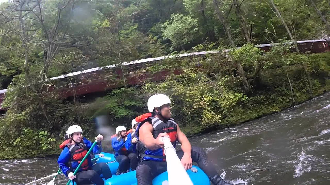 White water rafting the Nantahala River in NC! GoPro Hero 3+ - YouTube