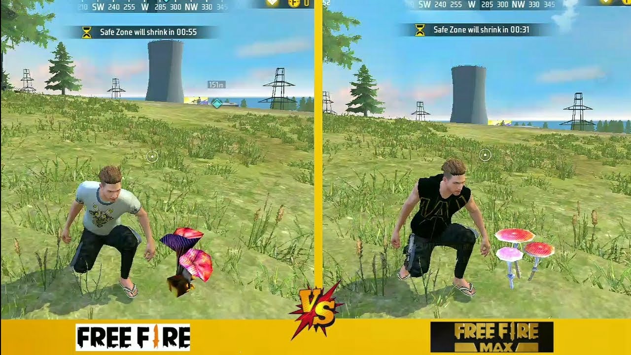 Free Fire Vs Free Fire Max || Graphics Chenge Comparison || How To Best ...