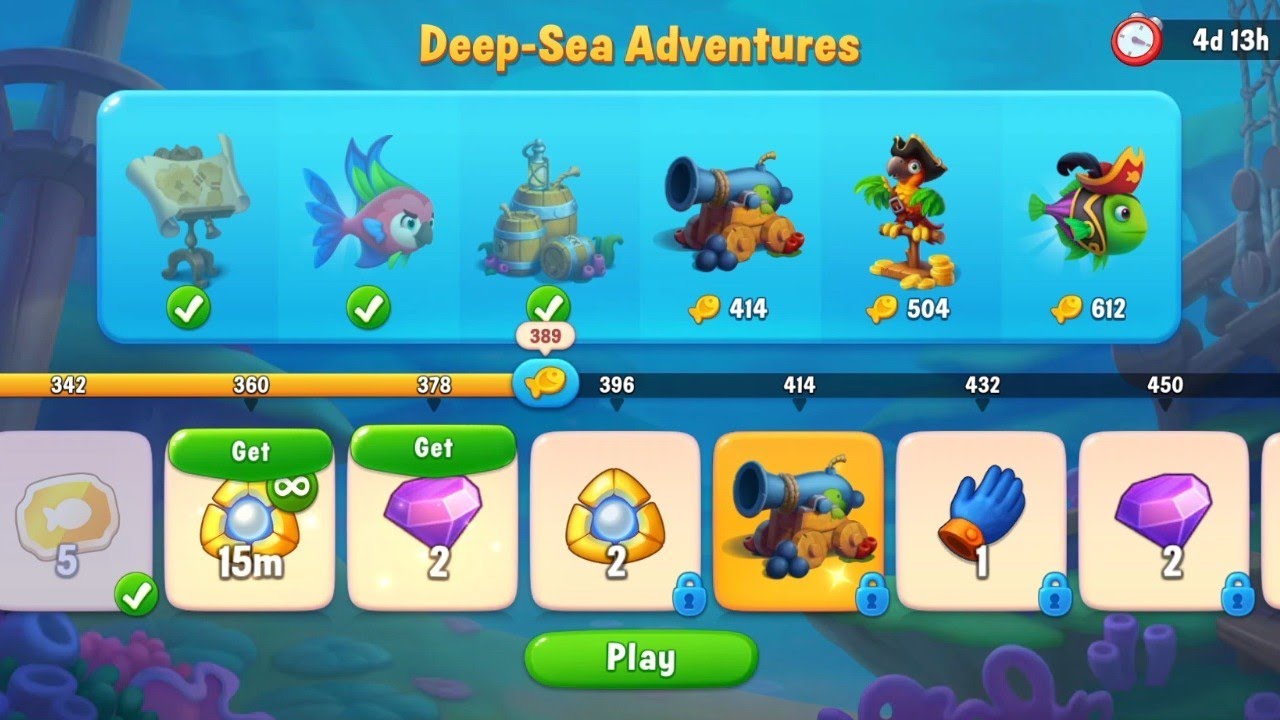 @Fishdom Merge Levels Deap-Sea Adventures 🐡 389 - YouTube