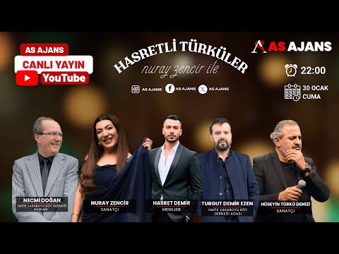 🔴 CANLI YAYIN | Hasretli Türküler | Nuray Zencir ve Hasret Demir ile