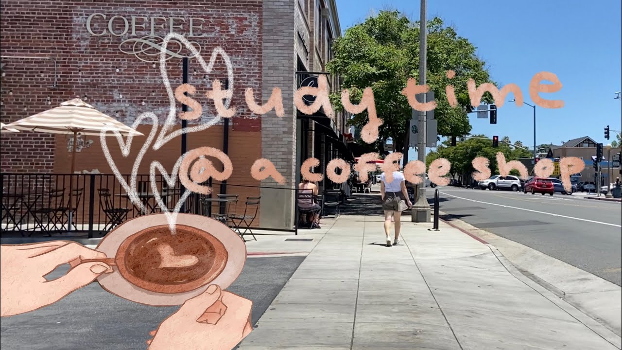 STUDY TIME !! study @ a coffee shop with me『cafe ambience ☕️』 2 Hour ...