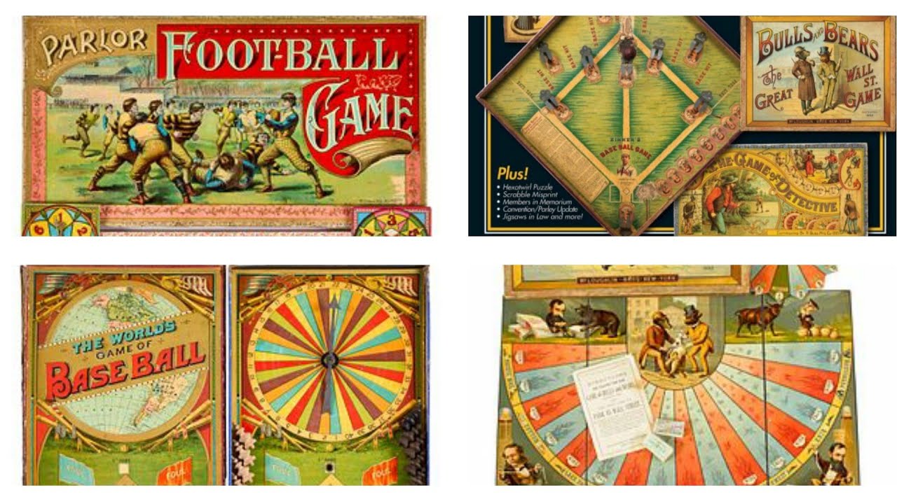 Beautiful Board Games Over 100 Years Old Part 1 - YouTube