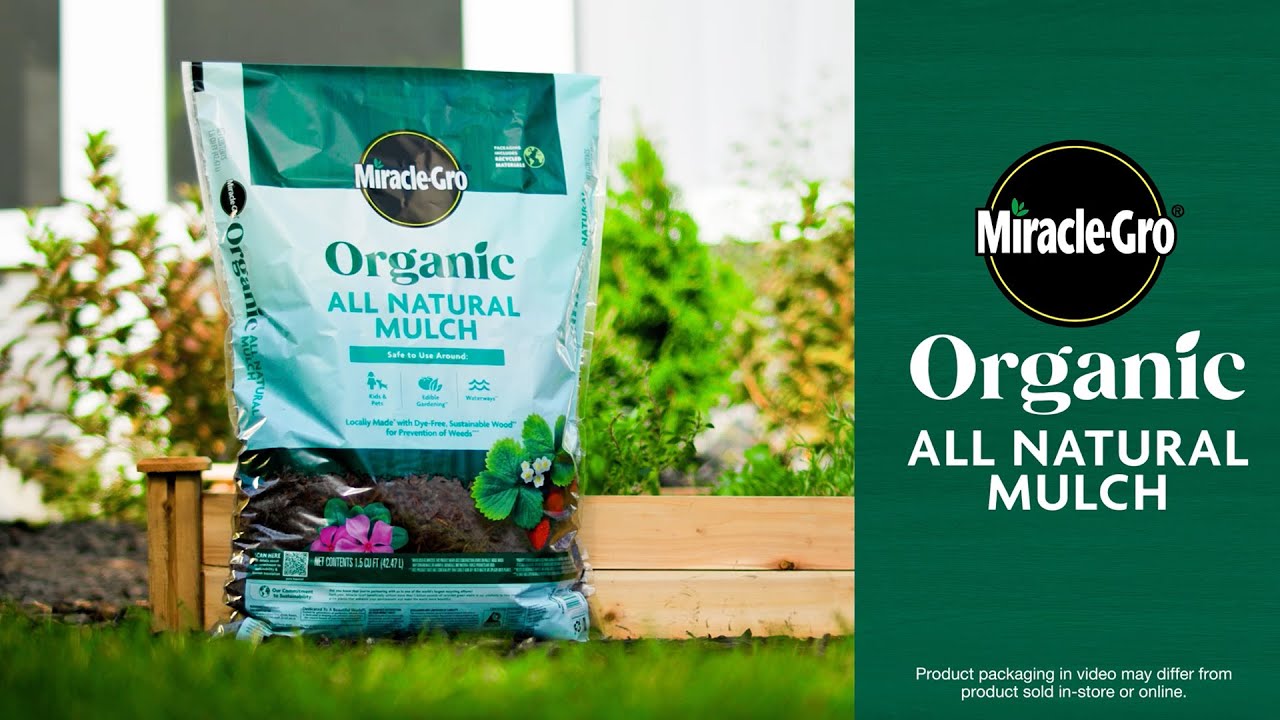 How To Use Miracle-Gro® Organic All Natural Mulch - YouTube