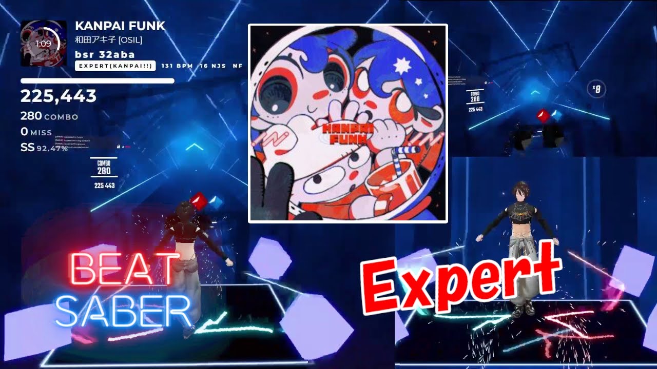 【BeatSaber】KANPAI FUNK - 和田アキ子 (Expert) - YouTube