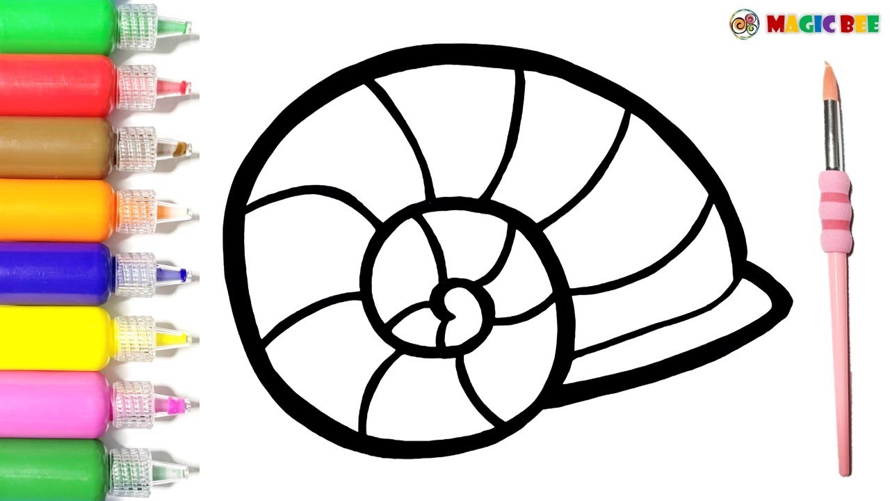 SNAIL DRAWINGS | HOW TO DRAW EASY SNAIL DRAWING FOR KIDS, TODDLERS #55 ...