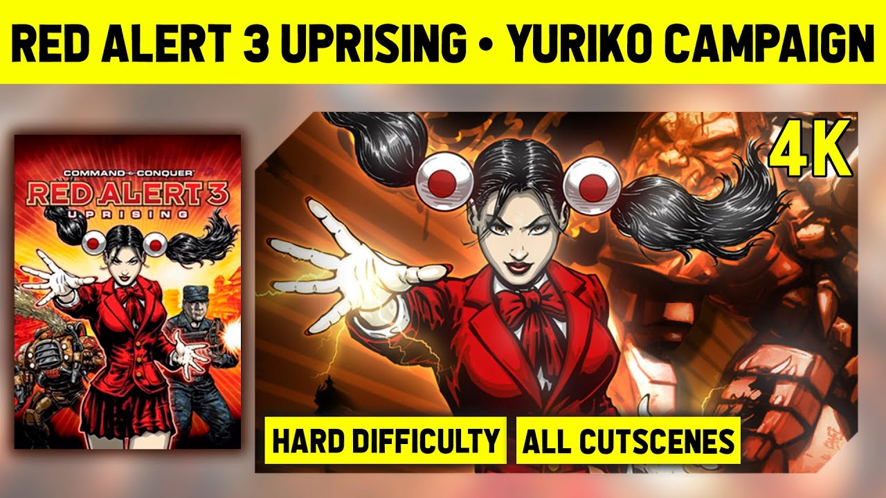 C&C Red Alert 3 Uprising 4K - Yuriko Campaign on Hard - No Commentary ...