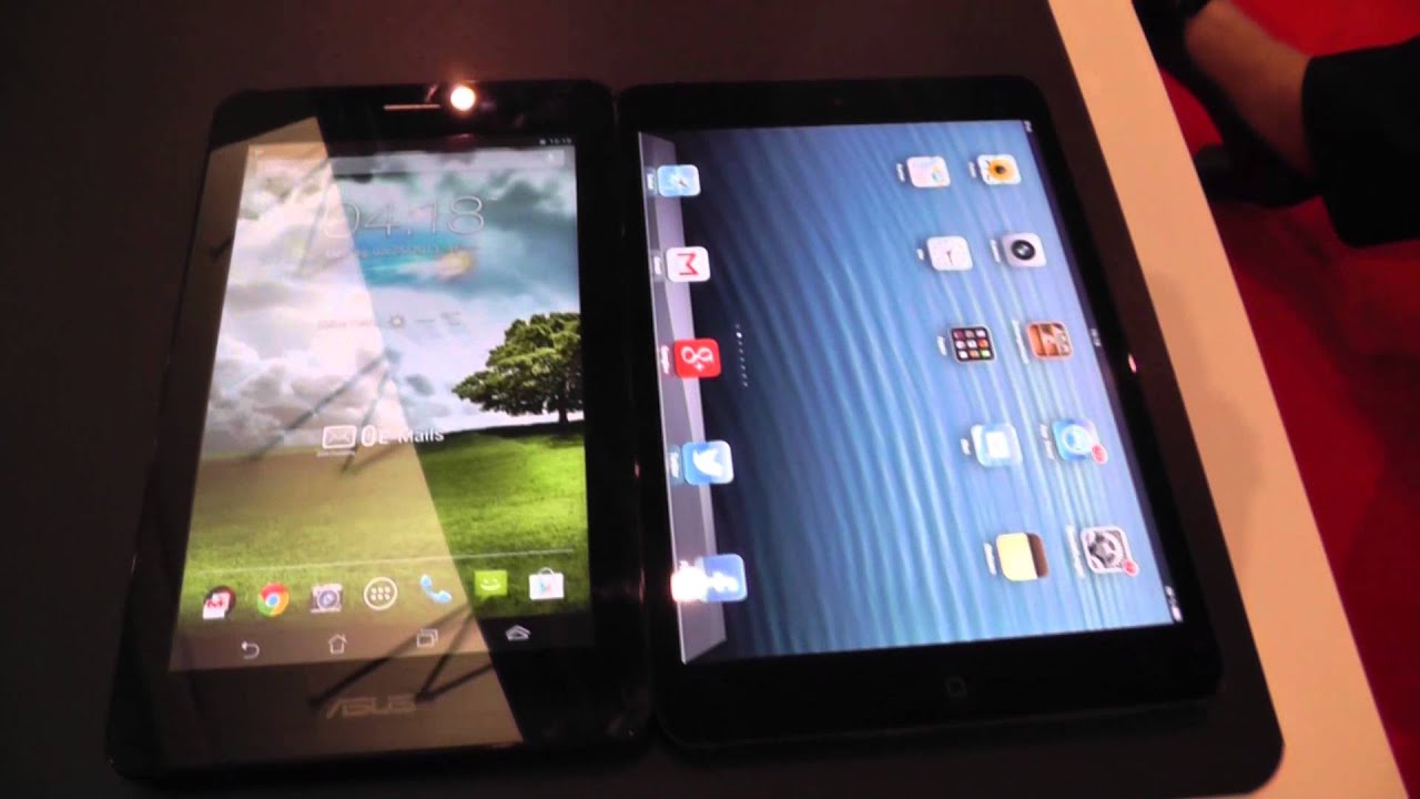 ASUS Fonepad vs. iPad Mini Comparison - YouTube