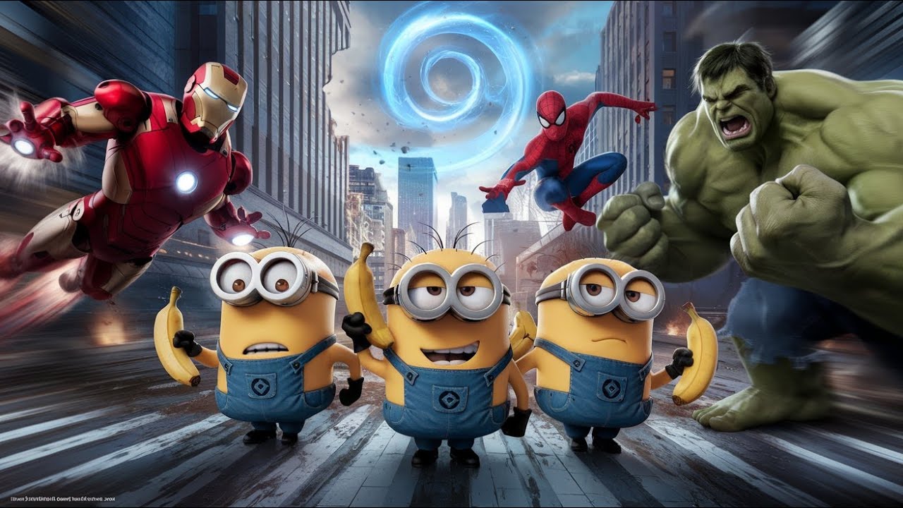 "Minions vs Marvel Superheroes: Epic Battle in New York! 🔥😂 (Must Watch ...