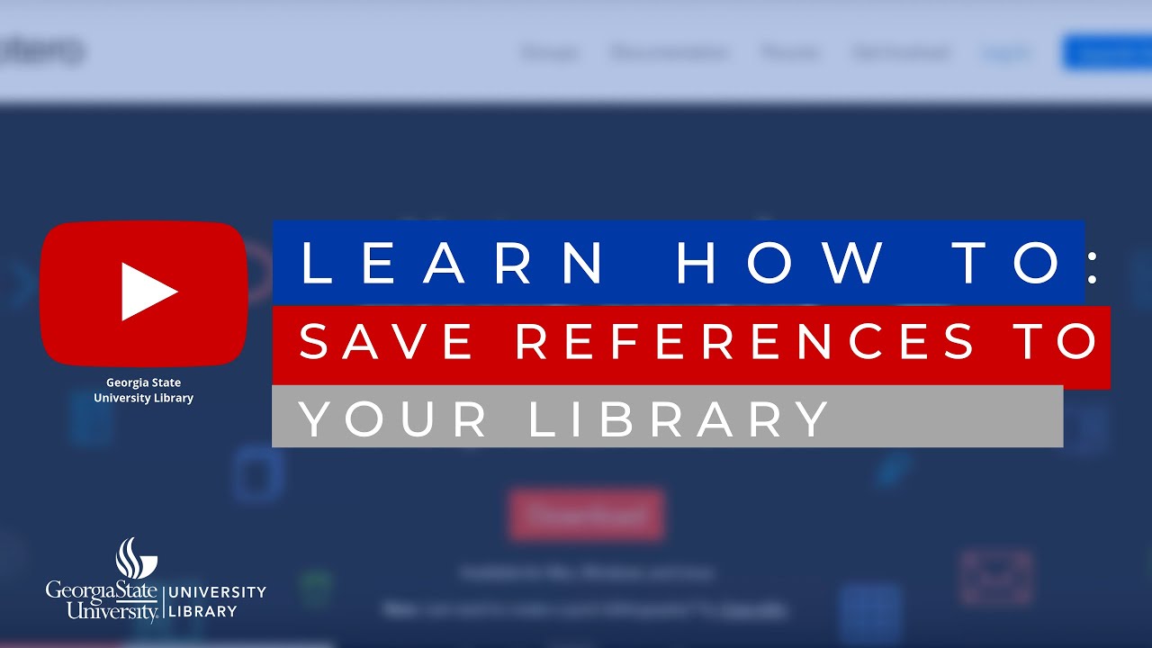 Zotero: saving references to your library - YouTube