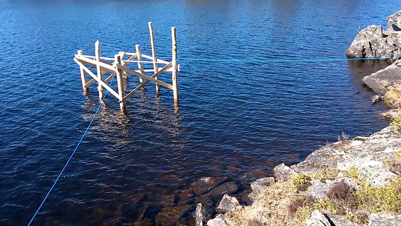 Hvordan bygge brygge på peler pæler pillarer i ferskvann 2 - YouTube