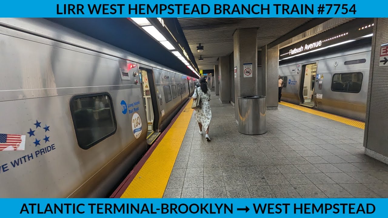 LIRR West Hempstead Branch train #7754 Full Ride (Atlantic Terminal ...