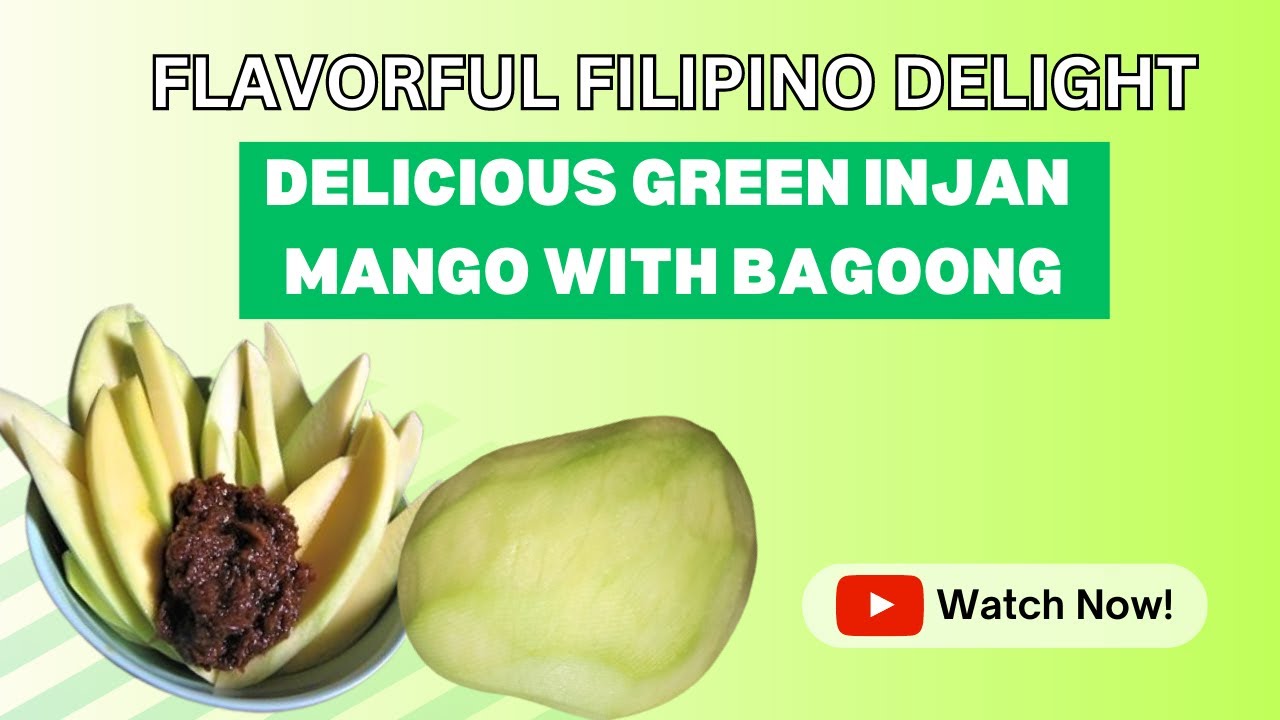 Wow! Mouthwatering Filipino Delicacy - Delicious (Green Injan Mango ...