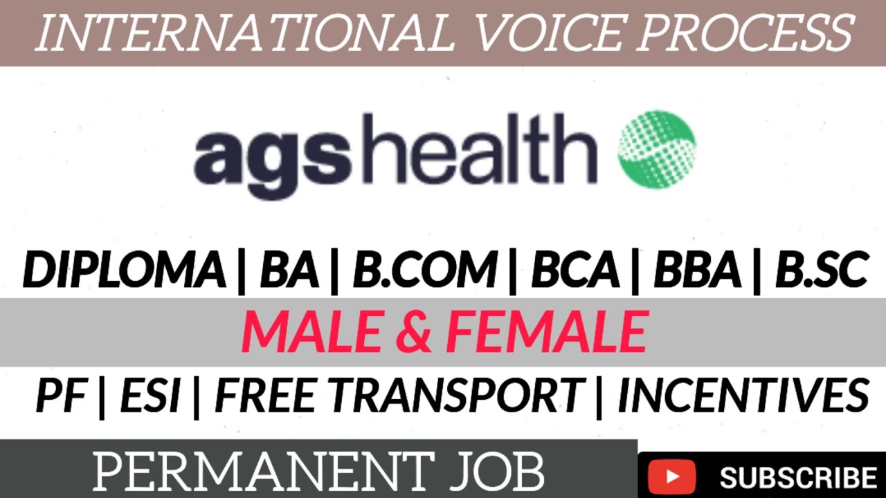 AGS Health Pvt Ltd Job Vacancy||Male & Female||Tamilnadu Jobs||Mnc Jobs ...