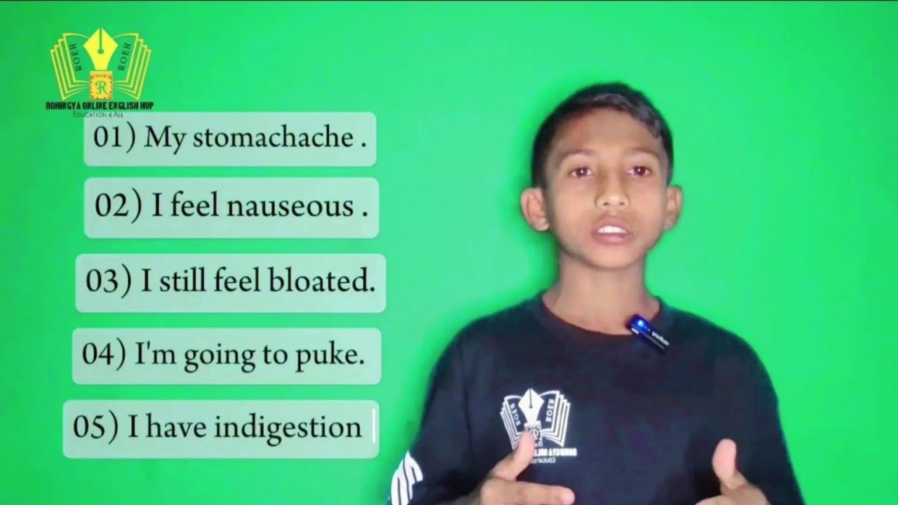 Learn Useful Health Expressions in English! | Rohingya Online English ...
