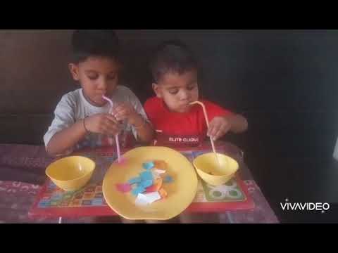 Straw Pick Up Game! - YouTube