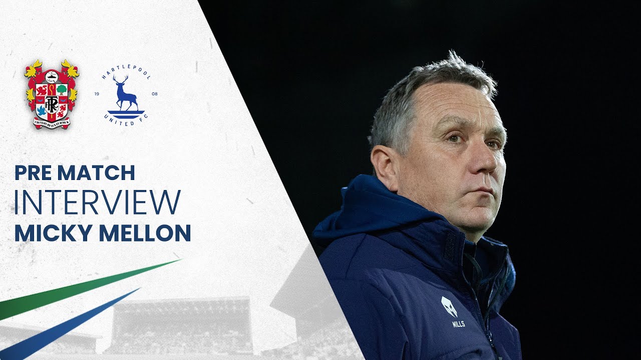 Pre Match | Micky Mellon (Hartlepool United) - YouTube