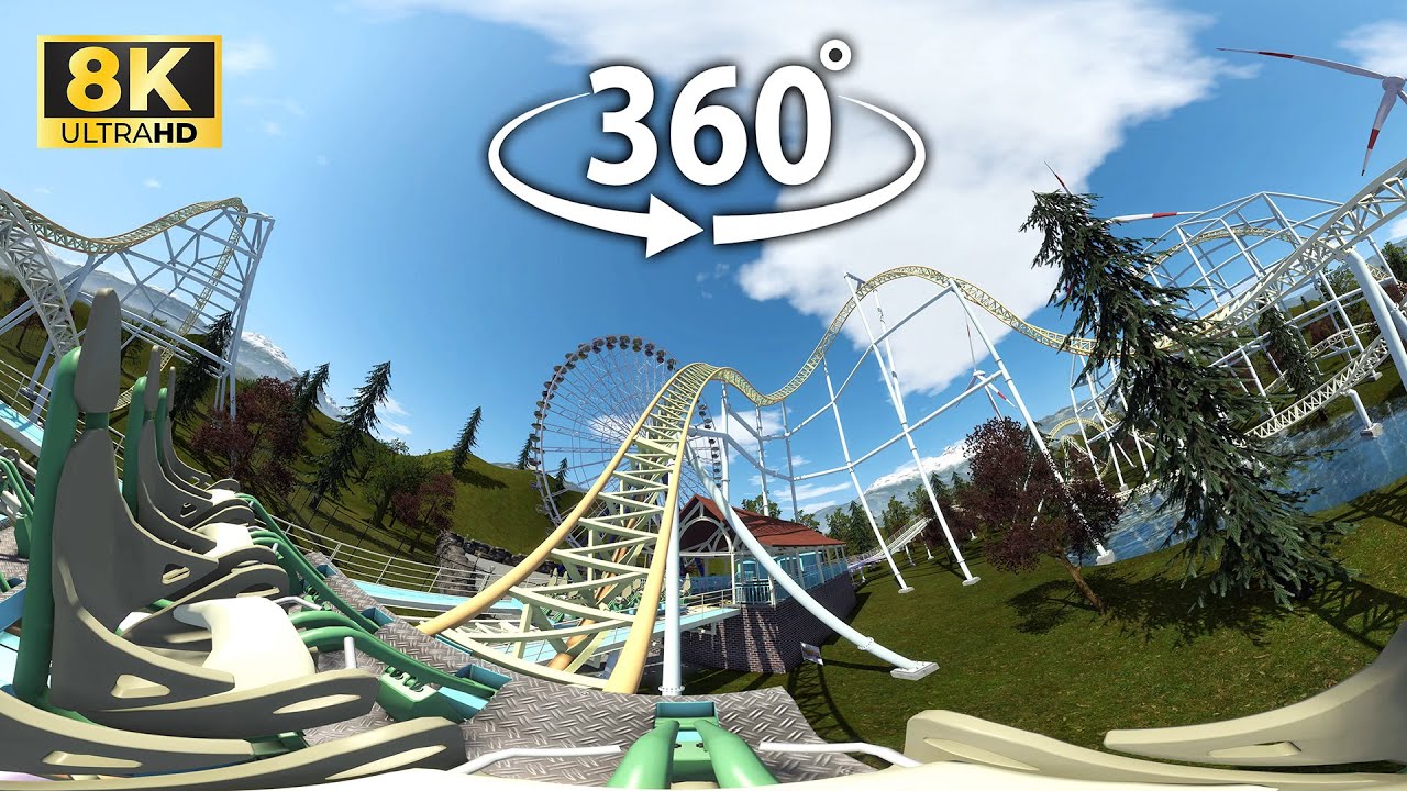 360 Funniest Roller Coaster Experience 🎢🎈 VR 8K - YouTube