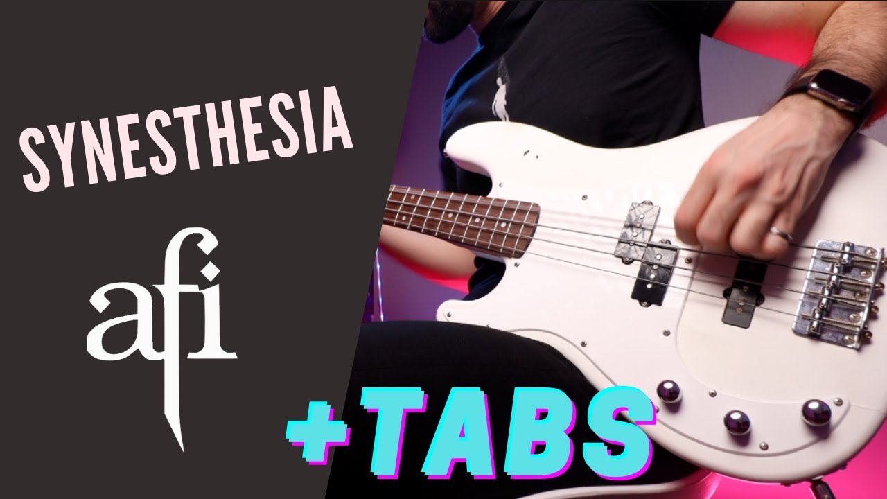AFI - "Synesthesia" (Bass Cover w/ Tabs On Screen) - YouTube