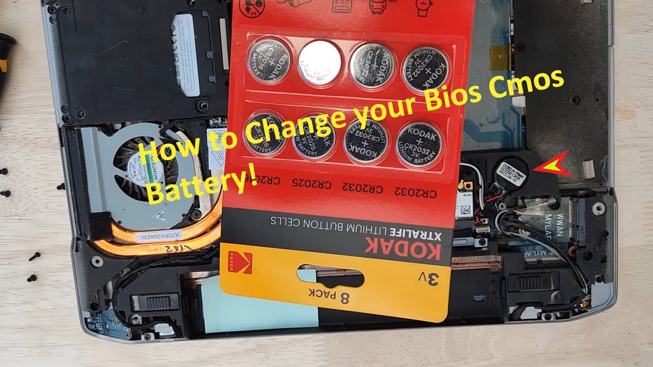 Changing a Bios Button Battery - YouTube