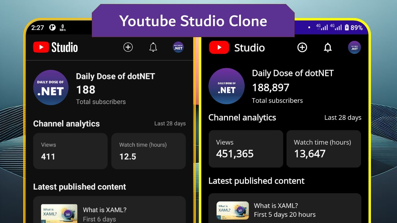 Build a YouTube Studio Clone with .NET MAUI - YouTube
