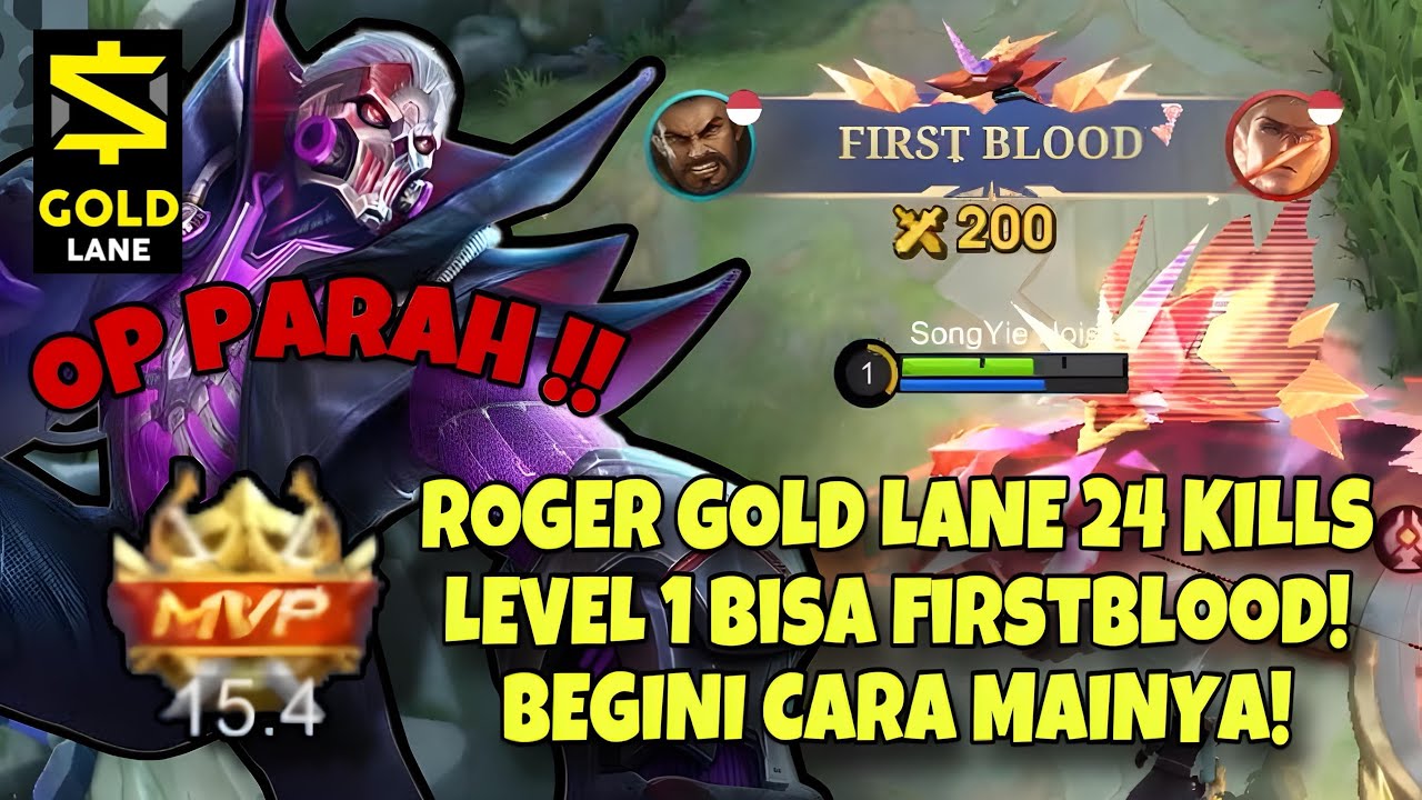 ROGER GOLD LANE ENAK BANGET! WAJIB PICK SIH! BUILD ROGER TERSAKIT 2024 ...