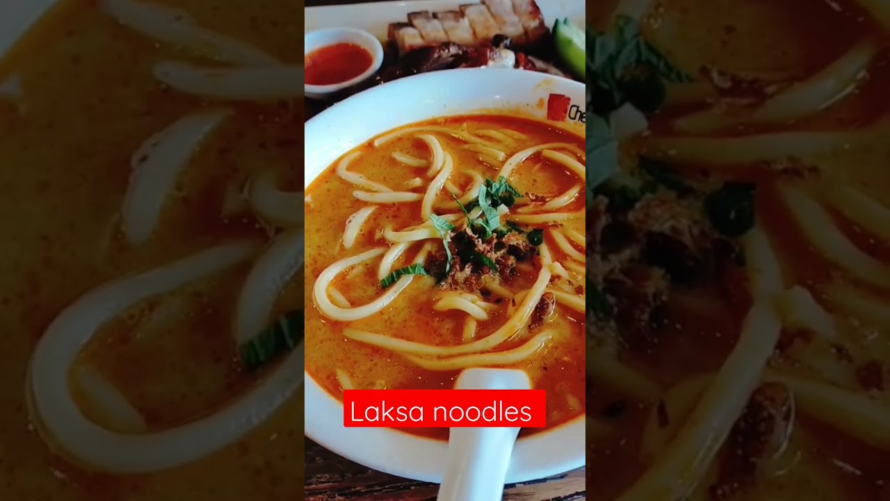 Laksa noodles with 2 super delicious roast meats - YouTube