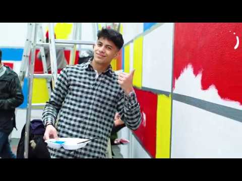 Küçükçekmece Belediyesi Ünlü Ressam Piet Mondrian'ın Stili SKSM'nin Duvarlarını Süsledi