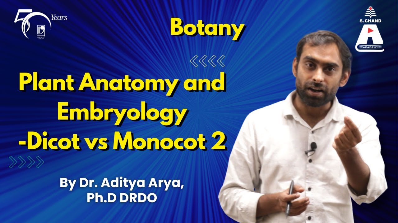 Plant Anatomy and Embryology - Dicot vs Monocot 2 | S Chand Academy ...