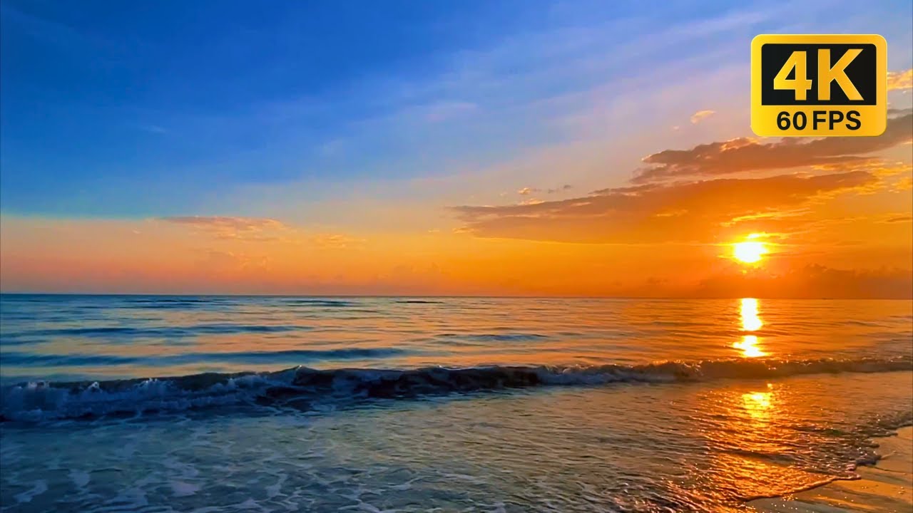 4K Ocean Waves for Deep Sleep | Relaxing Sea Sounds for Stress Relief ...